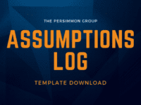 Assumptions Tracking Log Template | The Persimmon Group