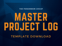Master Project Log Template | The Persimmon Group